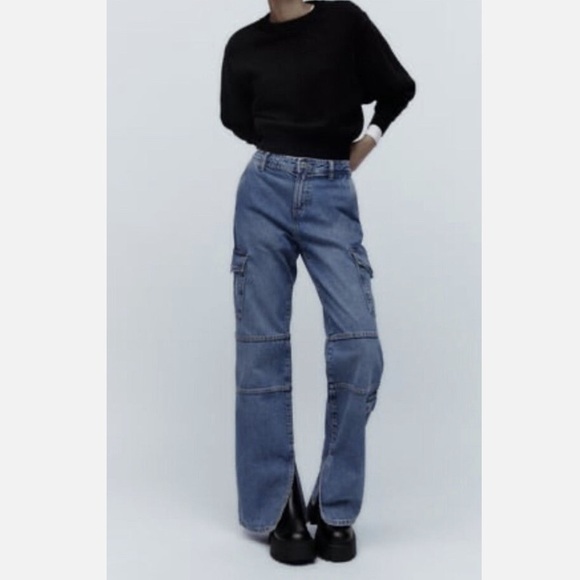 Zara | Jeans | Zara Split Cargo | Poshmark